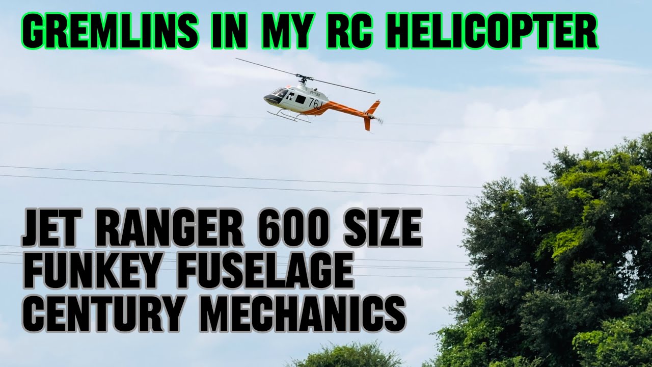 RC Helicopter Jet Ranger 600 Size Funkey Fuselage - Funky Gremlins ...