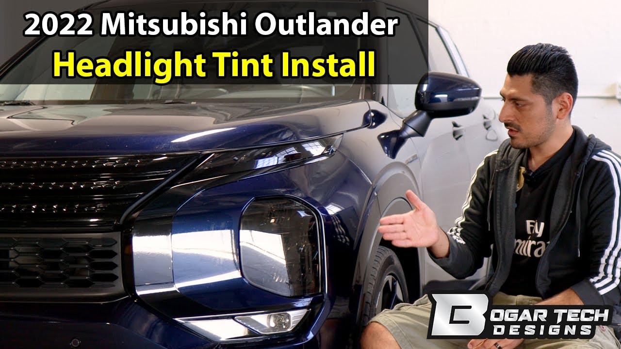 2022 Mitsubishi Outlander Headlight Tint Installation - YouTube