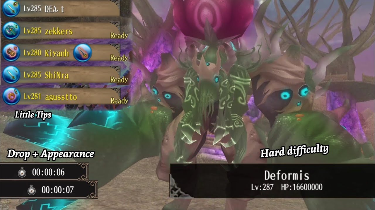 Toram Online - Deformis Hard (Drop+Appearance) - YouTube