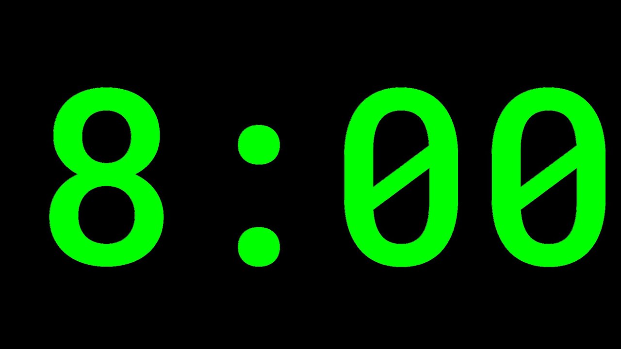 8 Minute Countdown Timer - YouTube