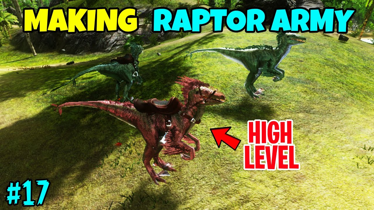 I Tamed a High Level Raptor 😱 and Making Raptor Army🤩 in Ark Survival ...