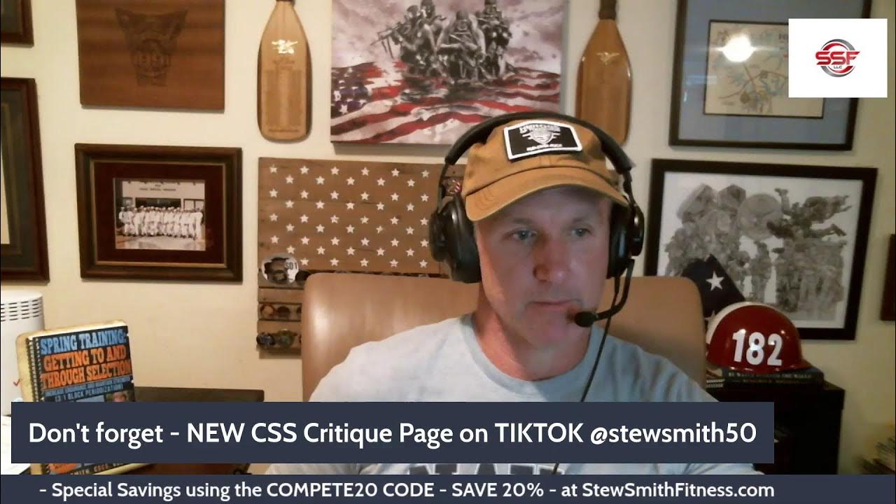 Never Quit Mindset / No Excuses Plus CSS Critiques and LIVE Q&A with Stew Smith - YouTube