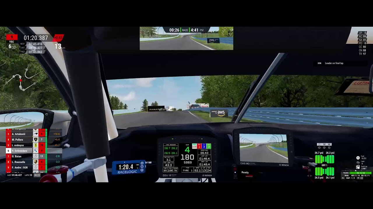 LFM Rookie Sprint Series - S13 Watkins Glen race 1 - YouTube