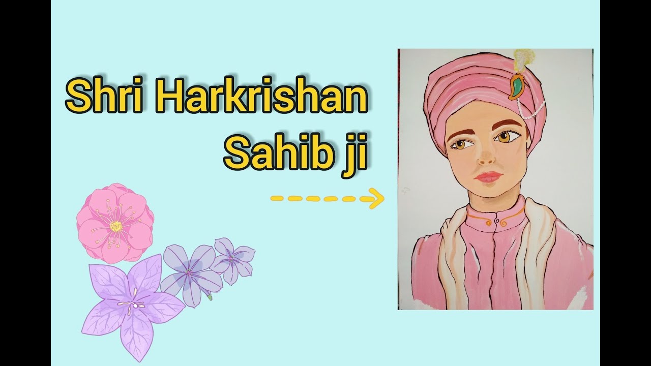 God's Portrait | 8th guru| Guru's portrait | Shri Harkrishan Sahib ji ...