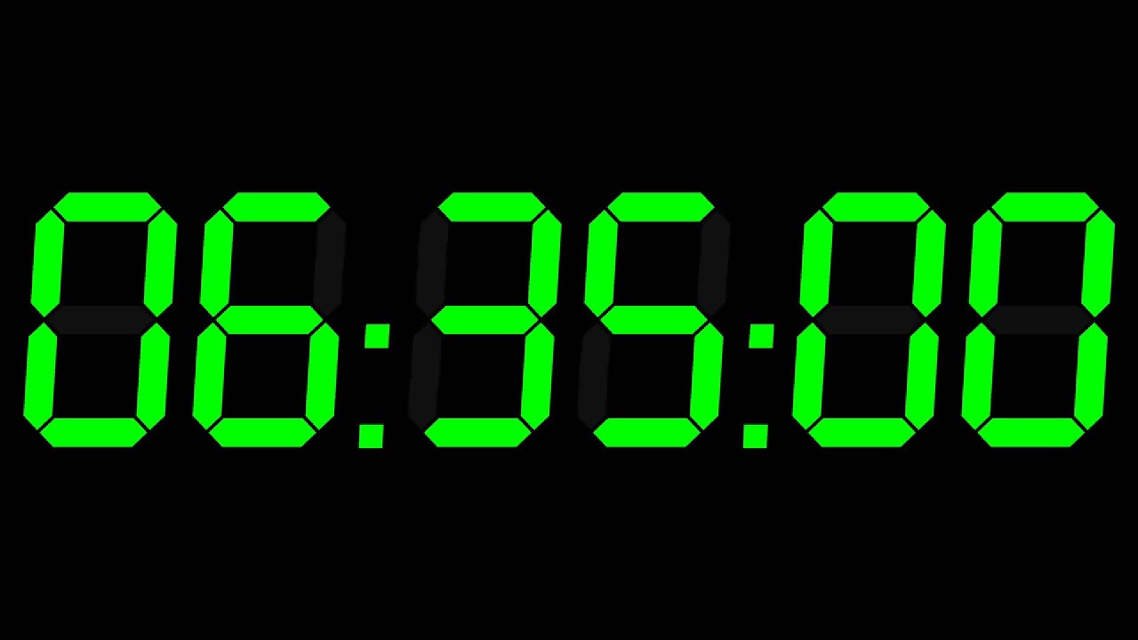 395 MINUTES(06:35 hours) countdown digital timer with alarm sound - YouTube