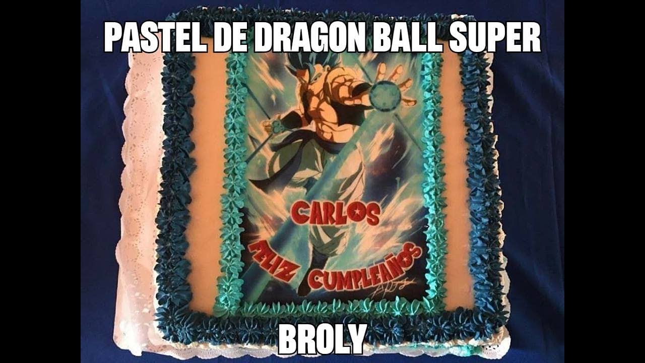 UNBOXING PASTEL DE DRAGON BALL SUPER BROLY - YouTube