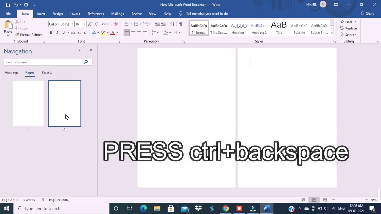 HOW TO DELETE EMPTY PAGE IN WORD EASY WAY YouTube HOW TO DELETE EMPTY PAGE IN WORD EASY WAY YouTube