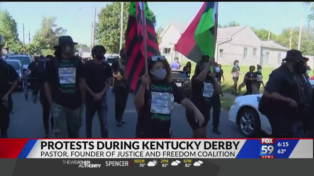 FOX59 News This Morning: Protests during Kentucky Derby - YouTube