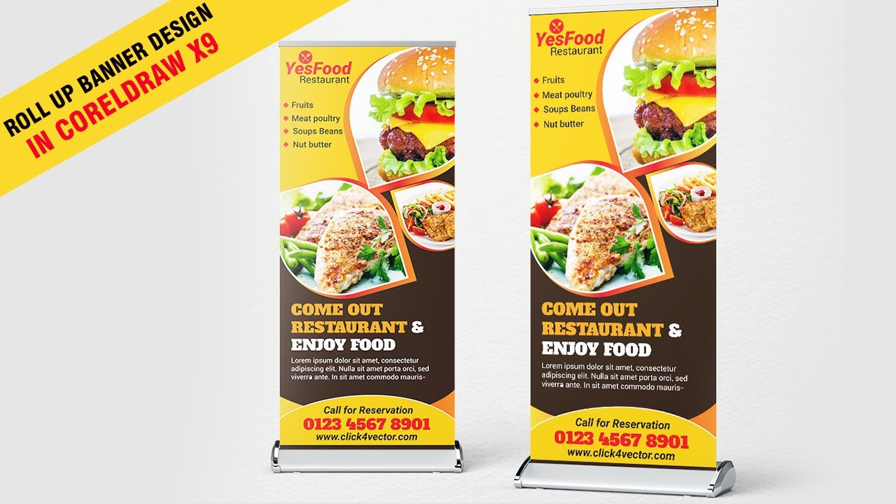 How to make a roll up banner design ideas || Creative event standee in ...