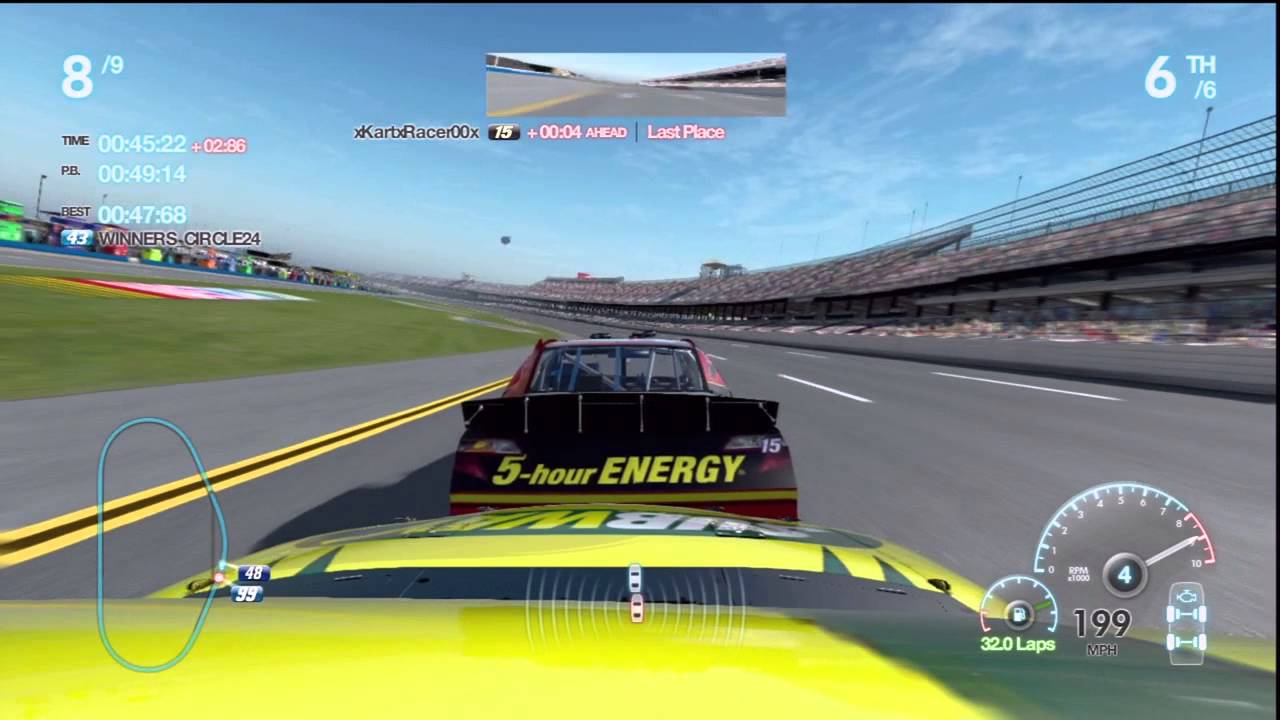 NASCAR The Game Inside Line Online Amazing Finish - YouTube