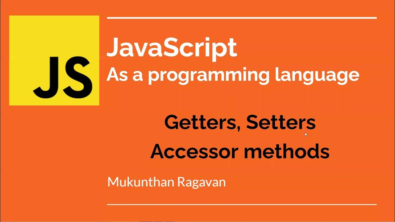 JavaScript - Getters/Setters - 020 - YouTube