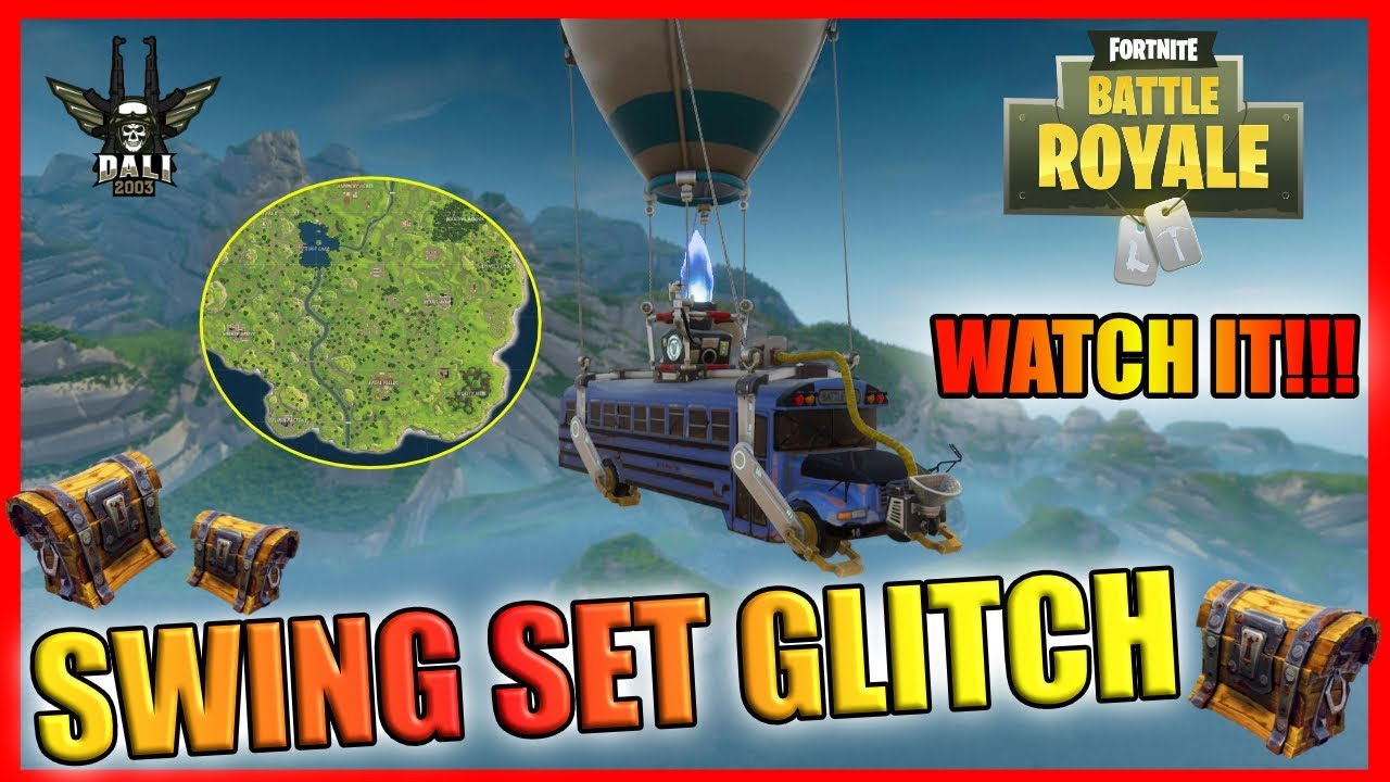 FORTNITE BATTLE ROYALE GLITCH FUNNY SWING SET SCHAUKEL TRAILERPARK PS4 ...