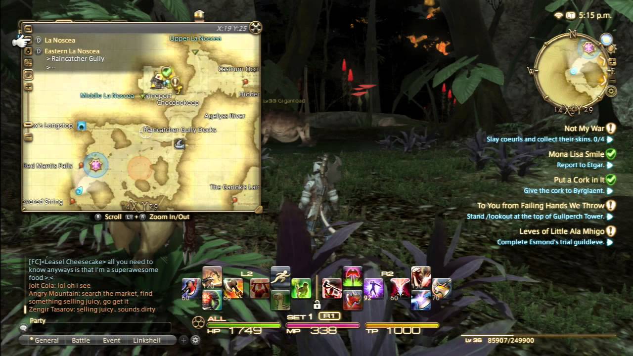 FFXIV: 3 HOURS OF EPIC LV. 35 WARRIOR GAMEPLAY FATE FARMING & QUESTS ...