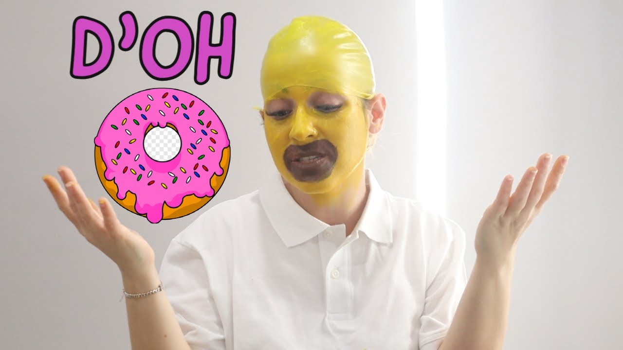 TRANSFORMING MYSELF IN TO HOMER SIMPSON - YouTube
