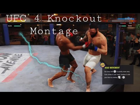 BEST UFC 4 KNOCKOUT MONTAGE , Instant Knockouts - YouTube