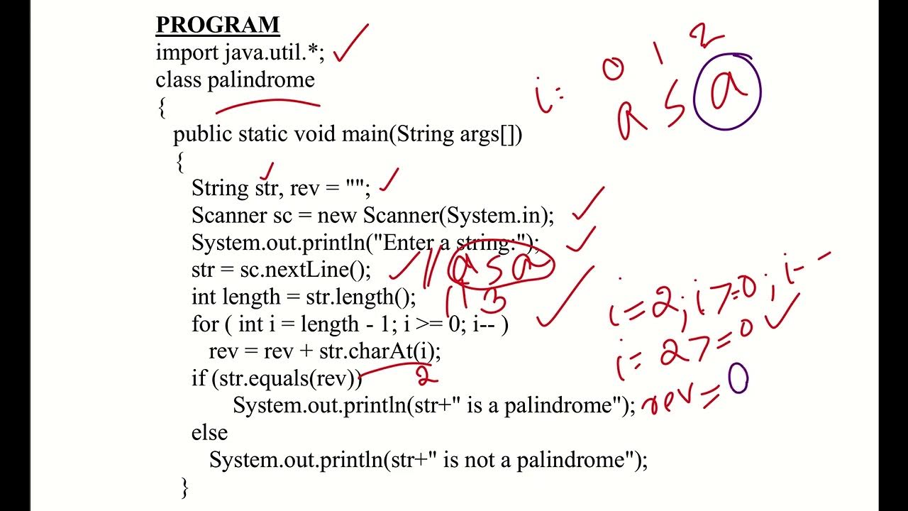 CSL 203: Exp No: 1----------- Palindrome - YouTube