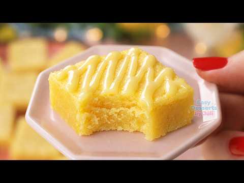 Soft & Fudgy Lemon Brownies (So Easy!) 🍋