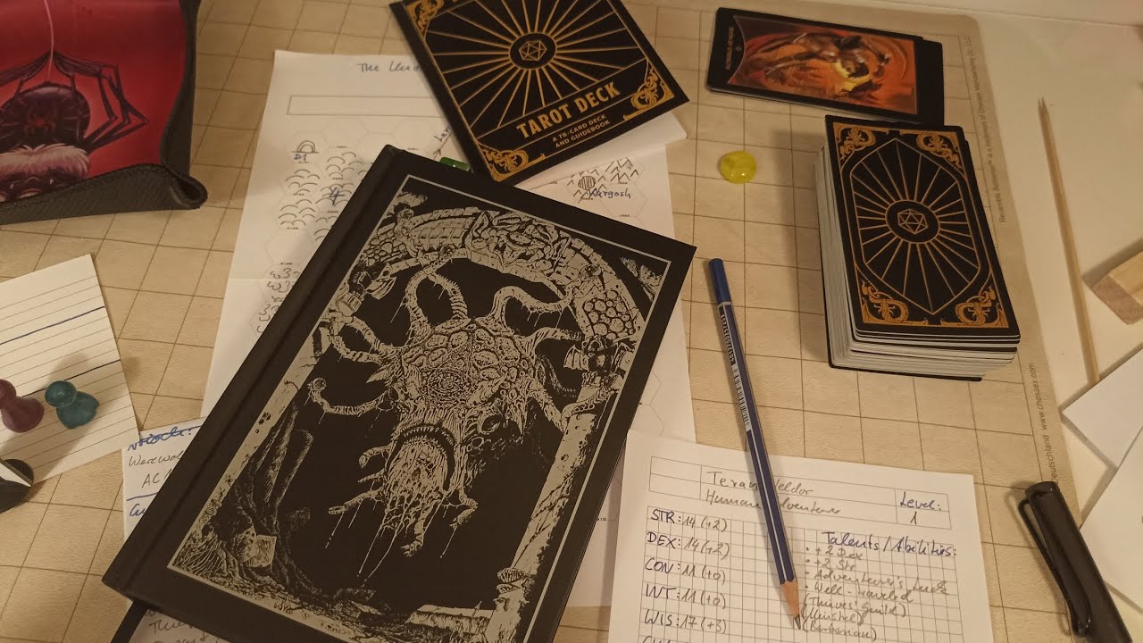 Shadowdark Solo RPG - Solo Challenge April 24 - Tarot Cards - Session 1 ...