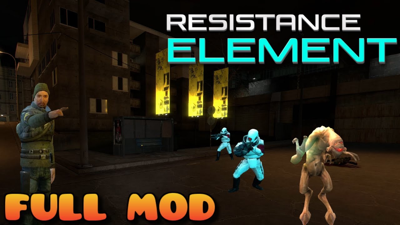 HALF LIFE 2 RESISTANCE ELEMENT (MMOD) | Full Mod Walkthrough | No ...