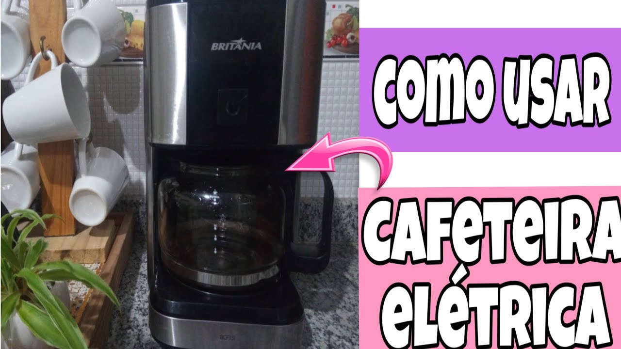 Como usar a cafeteira elétrica/ como fazer um café na cafeteira ...