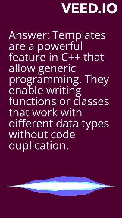 What Are Templates In C C Interview Cplusplus Viralshort Shorts Shortsvideo Youtube 4011