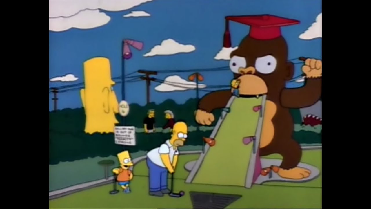 The Simpsons longer video golf scene - YouTube