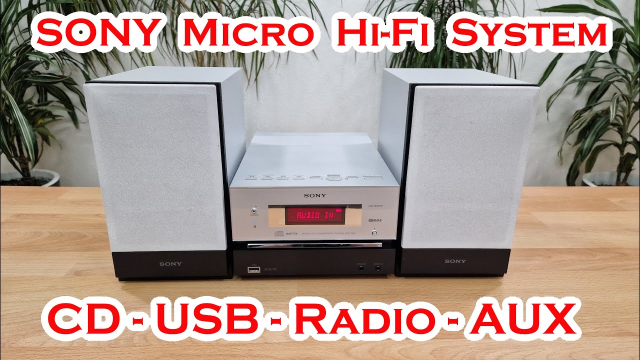 SONY CMT-BX3 Micro Hi-Fi Component System - YouTube
