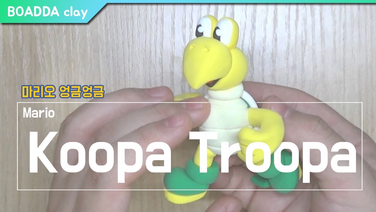 DIY┃koopa Troopa (mario) - super light clay Tutorial ┃Clay Figure ...