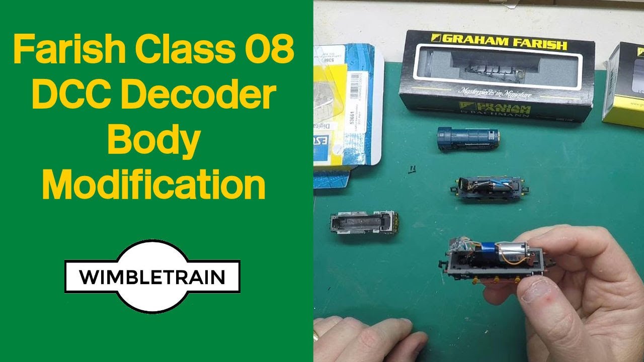 Farish Class 08 DCC Decoder Body Modification - Please read Description ...