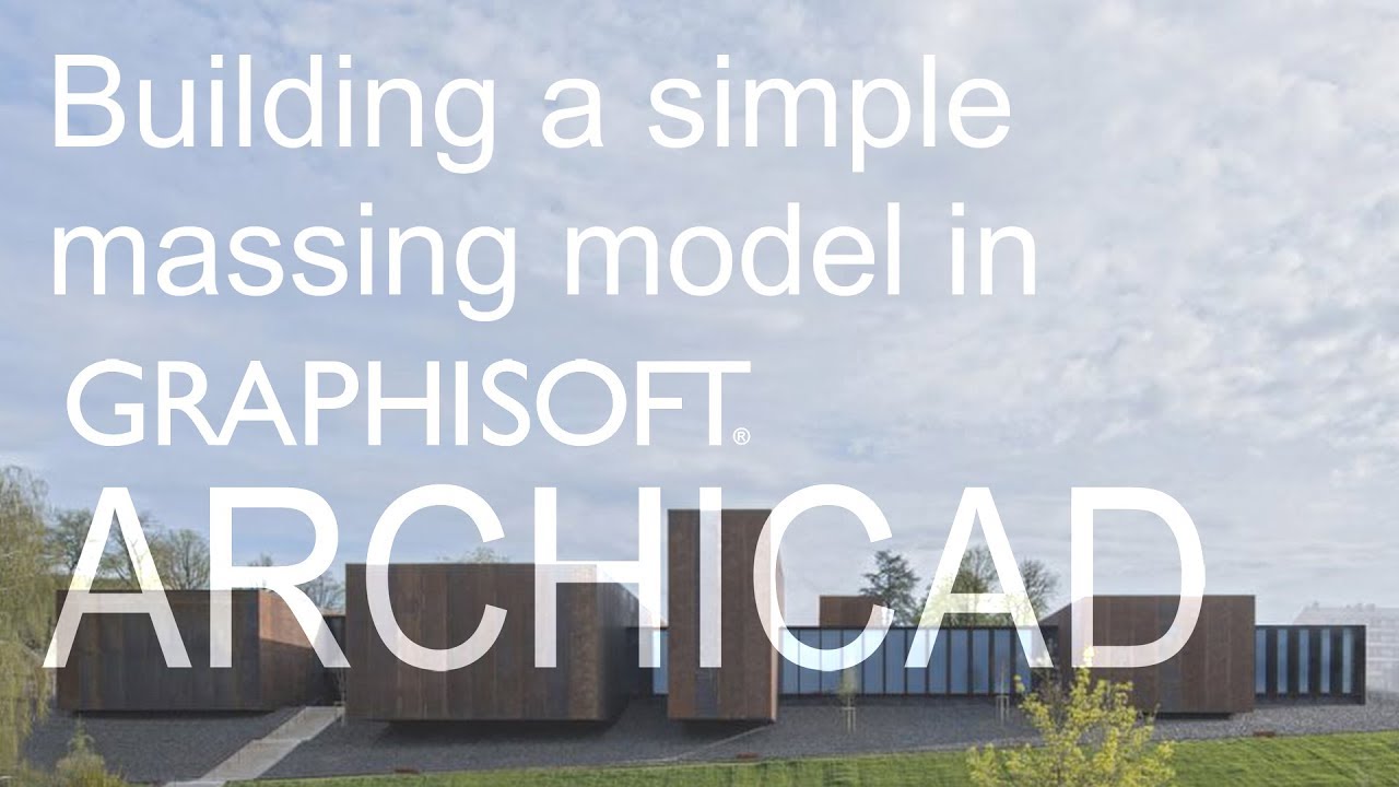 How to build a simple massing model in Archicad - YouTube