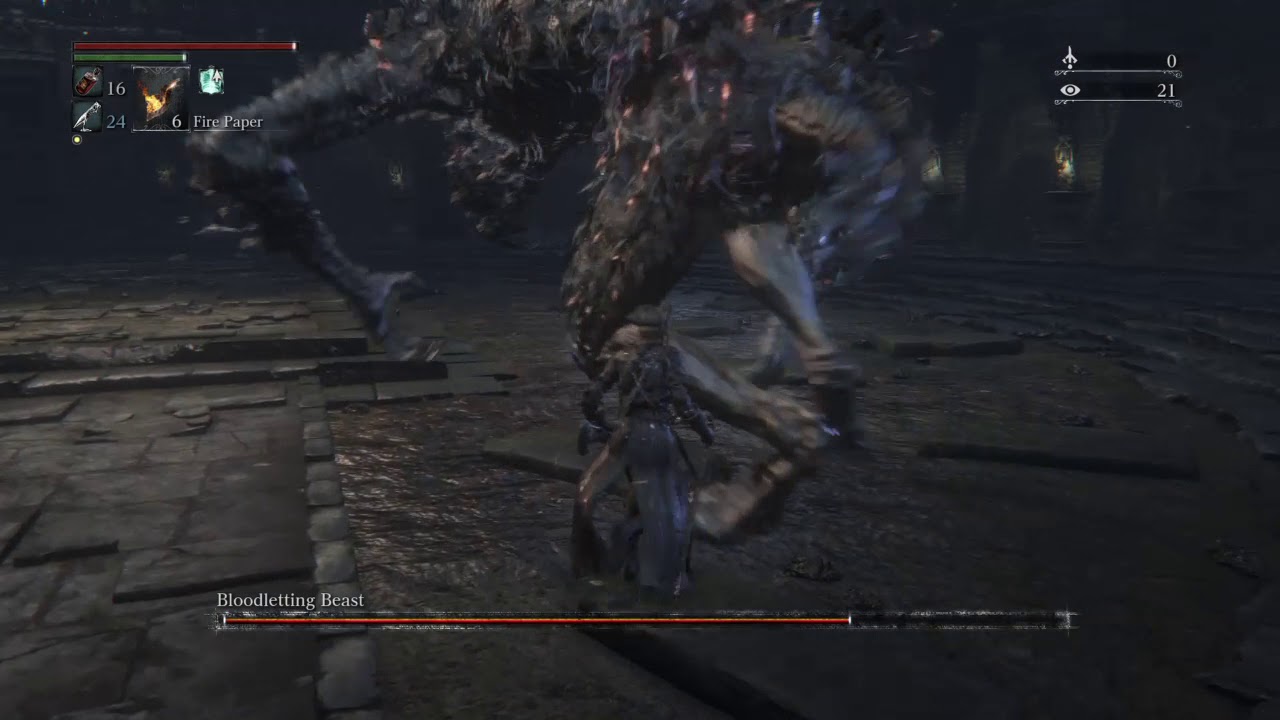 Bloodborne™ - Threaded Cane Playthrough - Bloodletting Beast (Chalice ...