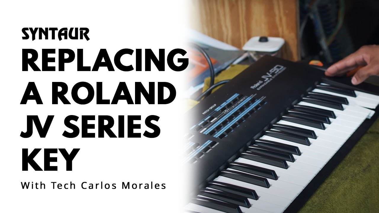 Synth Repair & Restoration Tip 4: How to replace a Roland JV Series Key ...