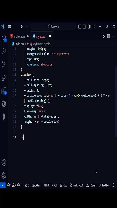 😀 How To Create New Animation Loader 2 Coding Css Htmlcss Code Tutorial Cssanimation Html