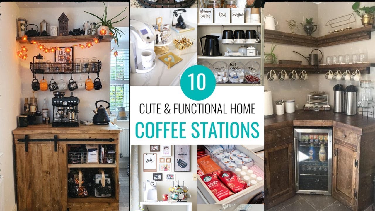 How to create a Small Space Coffee Station I Easy DIY Coffee Bar Ideas ...