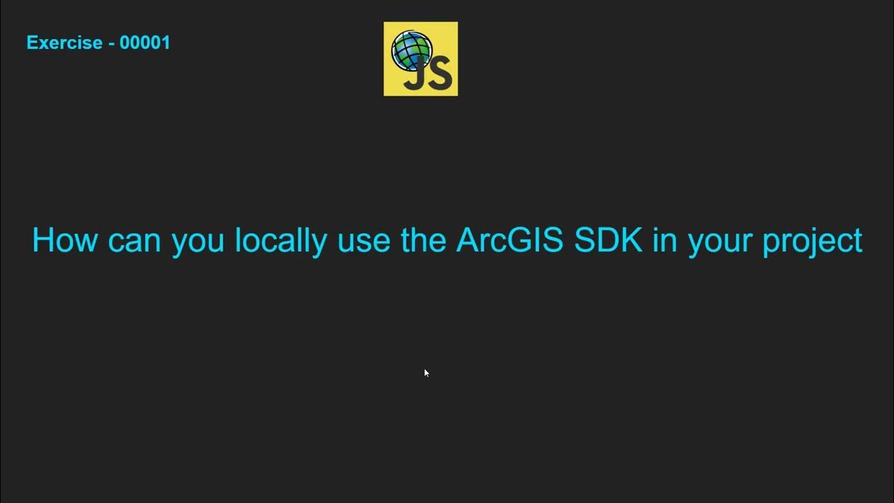 How can you locally use the ArcGIS SDK in your project - YouTube