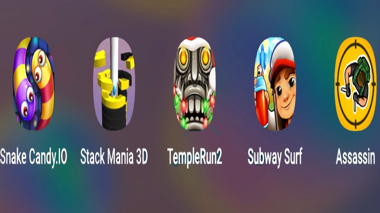 Snake Candy,Stick Mania 3D, Subway Surfer, Assassin Gameplay - YouTube