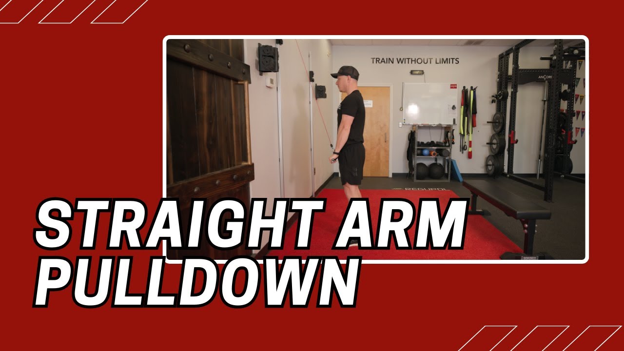 Straight Arm Pulldown | Cable Machine Exercise - YouTube