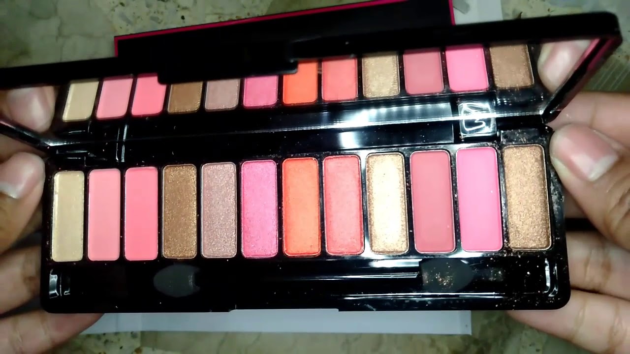Lameila eyeshadow palette no.5 //unbox & swatches 💕 - YouTube