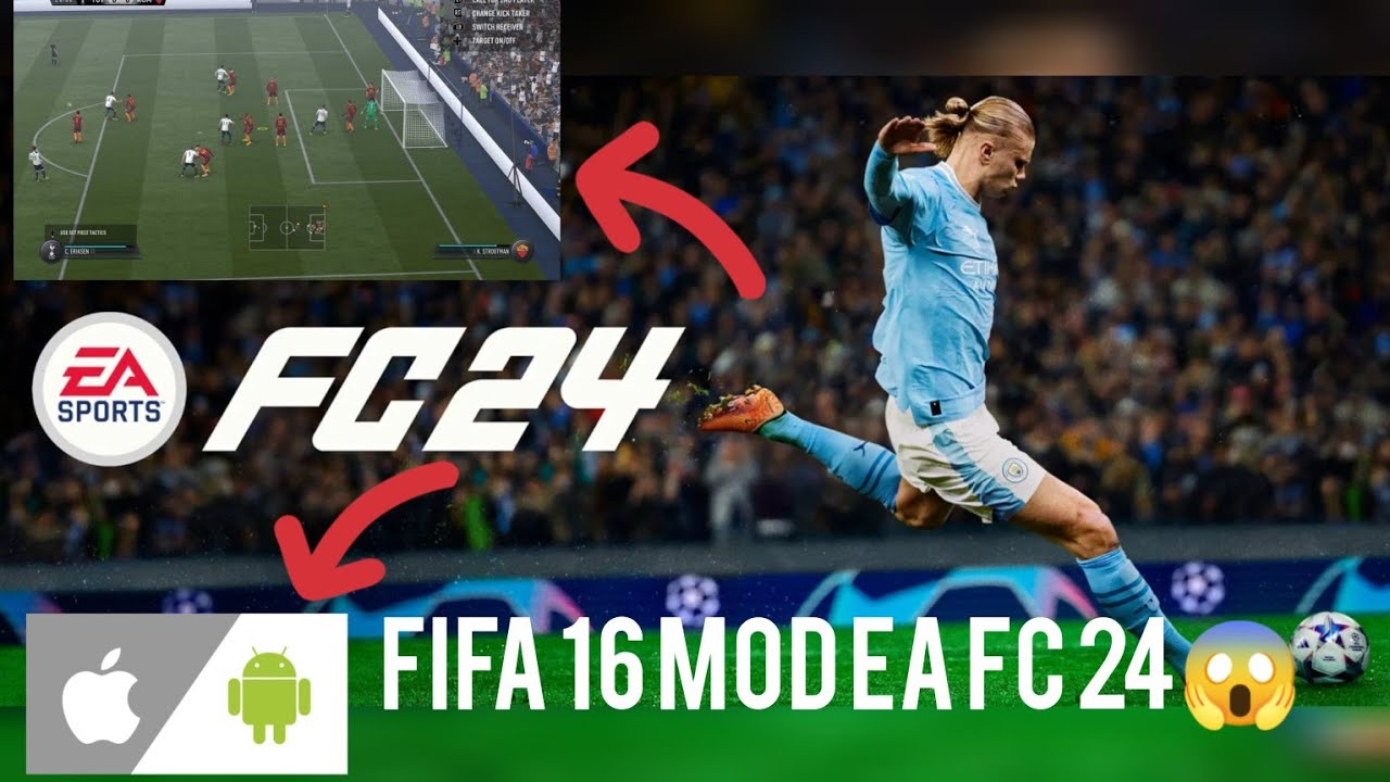 YA SALIO🚨😱😱FIFA 16 MOD EA FC 24 PARA ANDROID Y IPHONE⚽EL MEJOR JUEGO DE ...