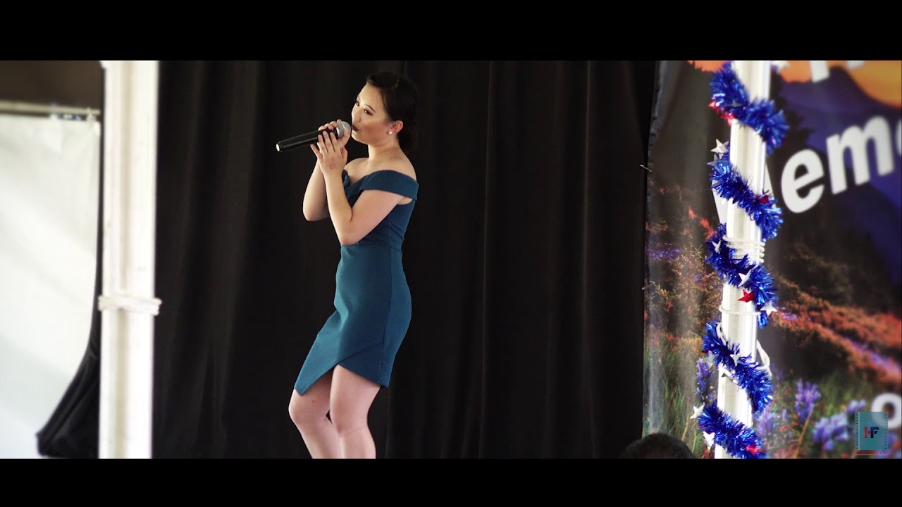 Mindy Yang ~ Singing Competition at Oshkosh Memorial Day 2018 - YouTube