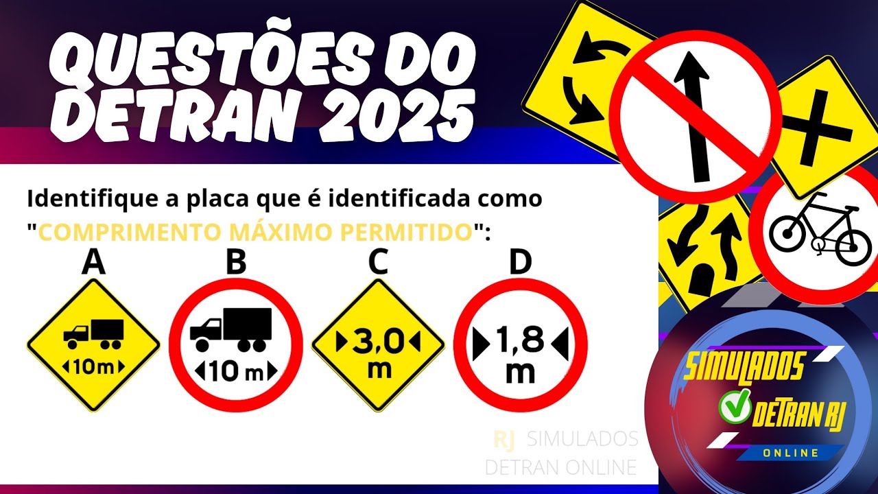 Prova teórica do detran 2025, prova do detran 2025, como passar na ...
