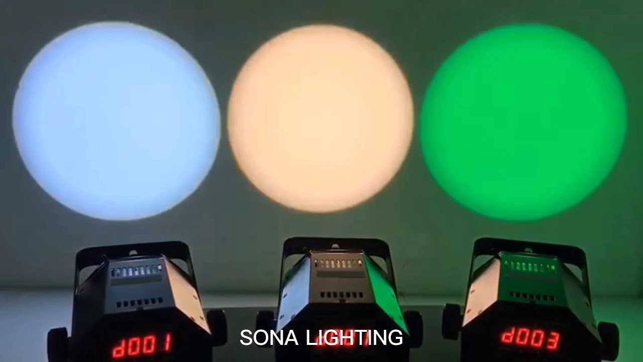 MINI DMX LED 30/60W PROFILE SPOT LIGHTING - YouTube