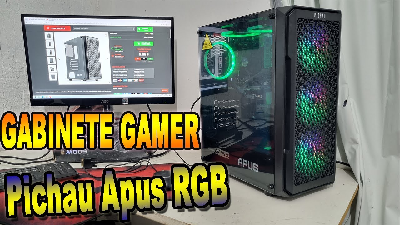 Gabinete Gamer Pichau Apus RGB, O MELHOR CUSTO BENEFICIO DO MERCADO ...