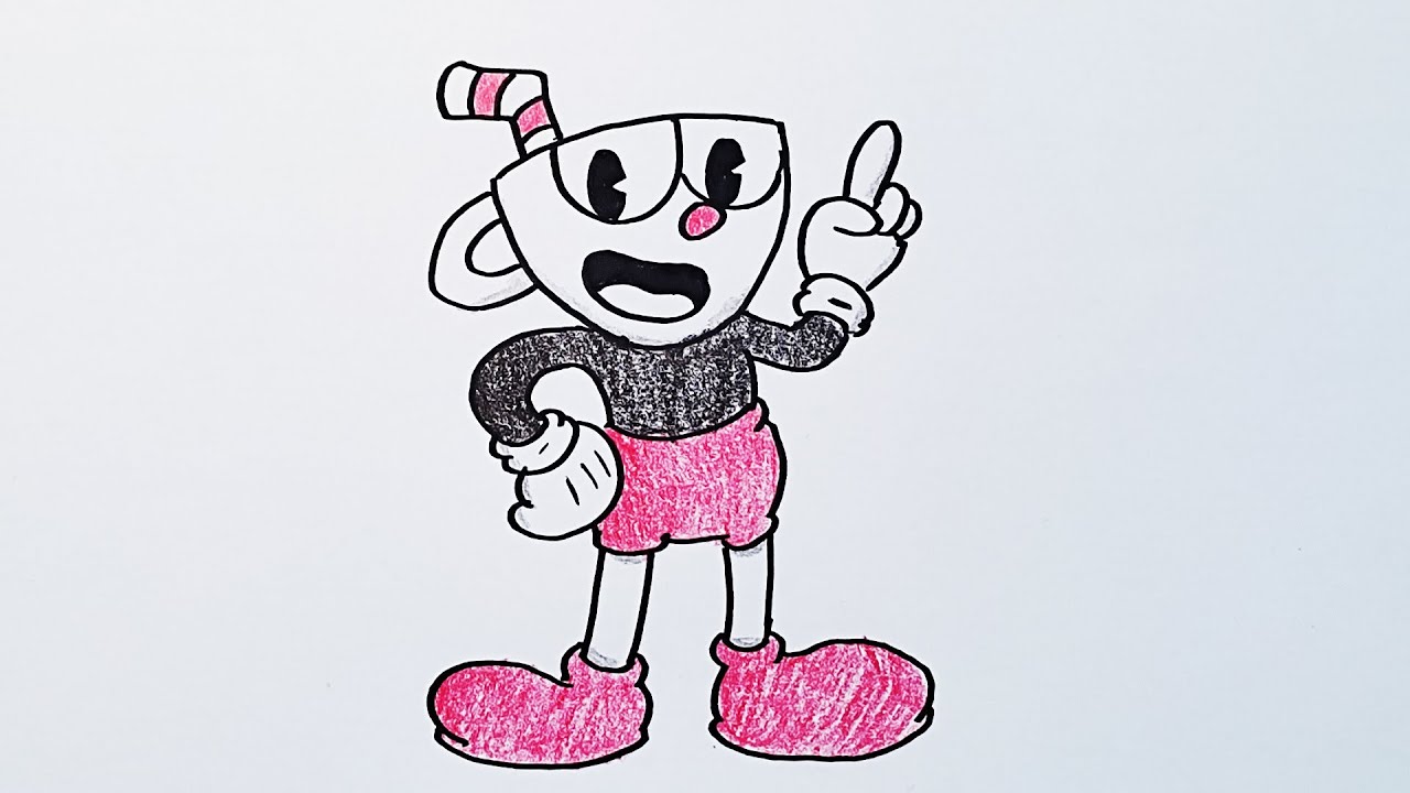 How to Draw Cuphead Easy - YouTube
