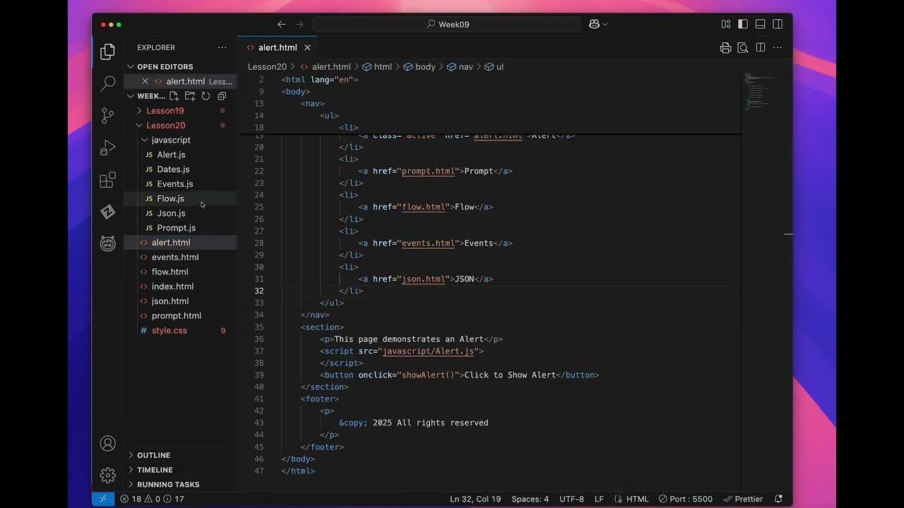 Client Side Web Development Lesson 20 - YouTube