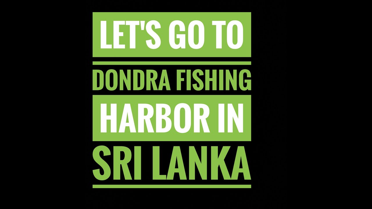 Let's go to Dondra Fishing Harbor in Southern Sri Lanka|silent Visitor ...