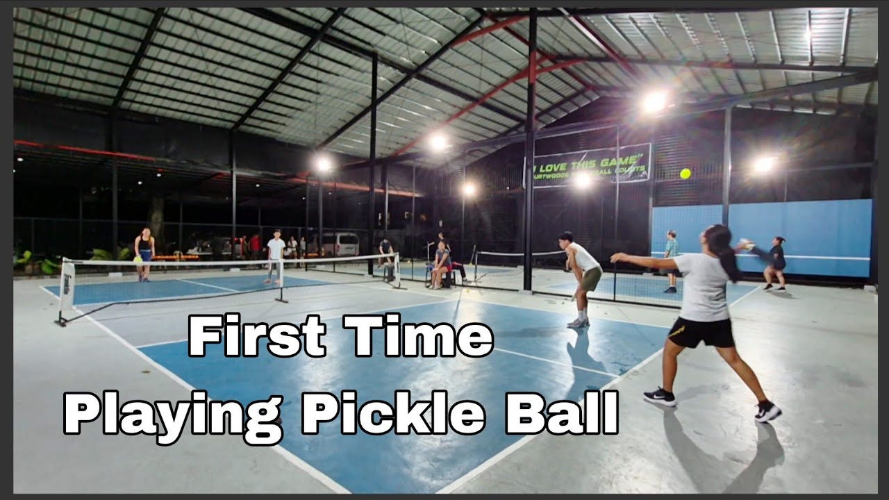 PLAYING PICKLE BALL , EXCITING GAME - YouTube