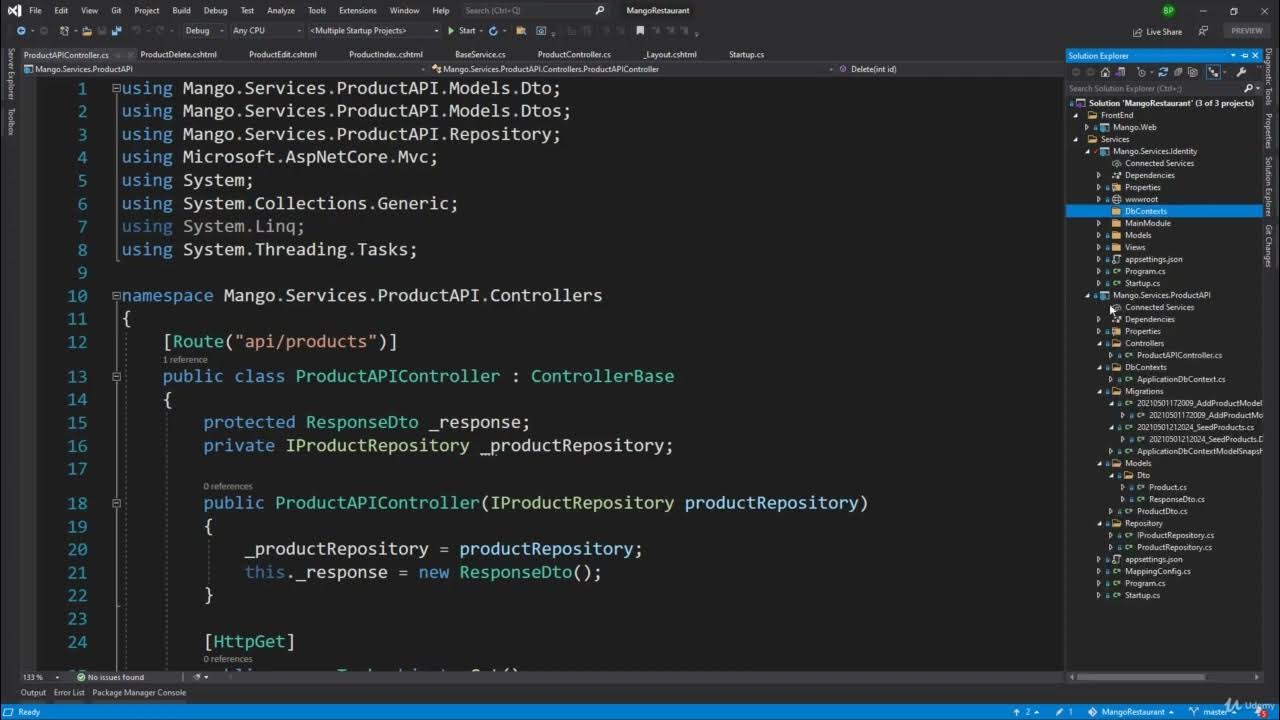 Part 42 : DbContext for Identity Server - YouTube