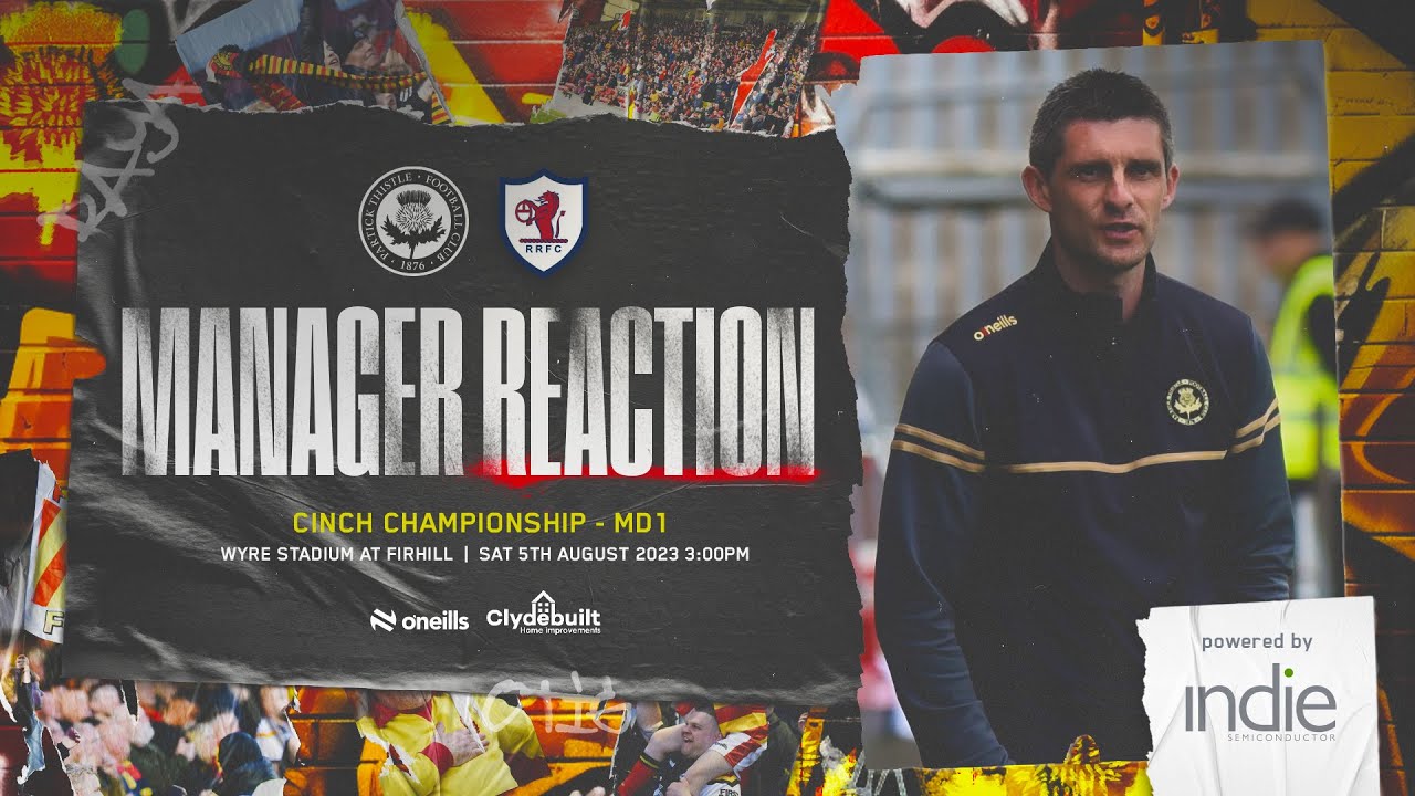 Raith Rovers Reaction: Kris Doolan - 5th August 2023 - YouTube