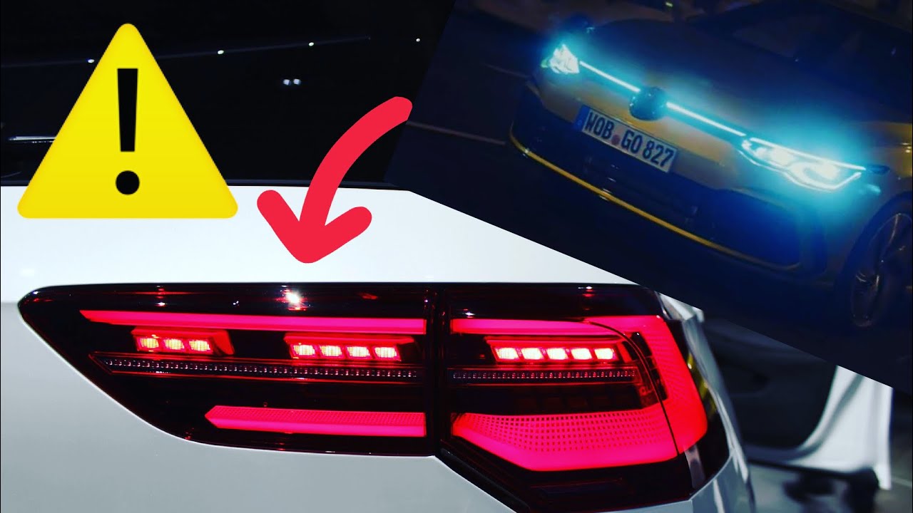 Installation calandre lumineuse et feux arrières IQlight Golf 8 - YouTube